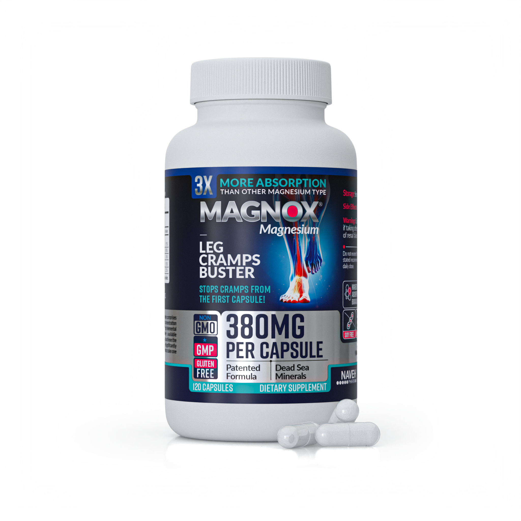 Leg Cramps Buster (120 Capsules, 4 Month Supply) – U-Better